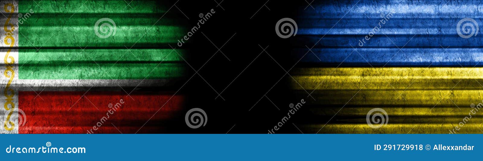 Chechnya and Ukraine Flags on Black Stock Photo - Image of grunge ...