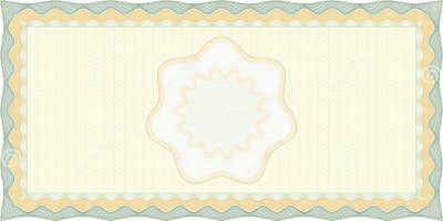 Check stock vector. Illustration of document, frame, ornament - 15775724