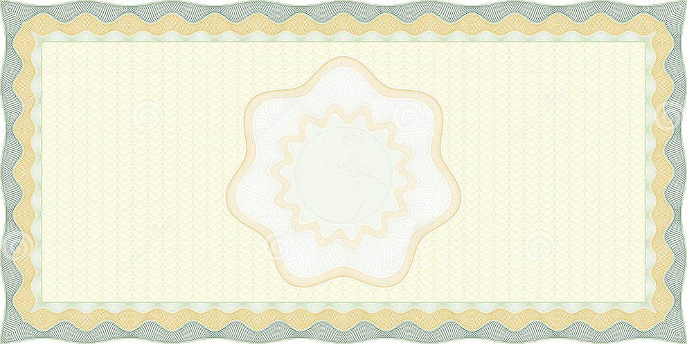 Check stock vector. Illustration of document, frame, ornament - 15775724