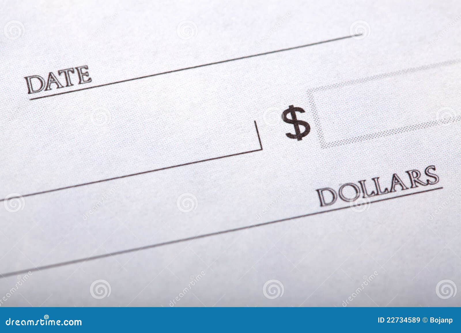 Check stock image. Image of dollar, finance, document - 22734589