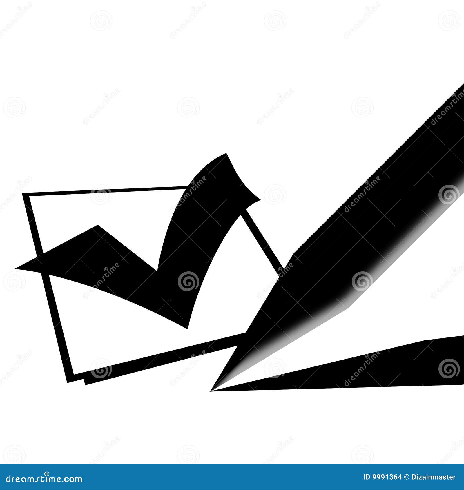 Check stock abbildung. Illustration von berechnung, markierung - 9991364