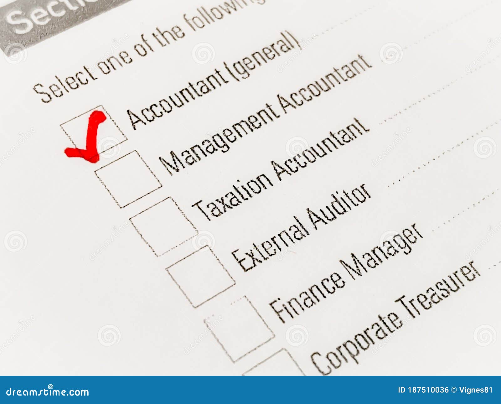 Check accountant stock photo. Image of select, check - 187510036