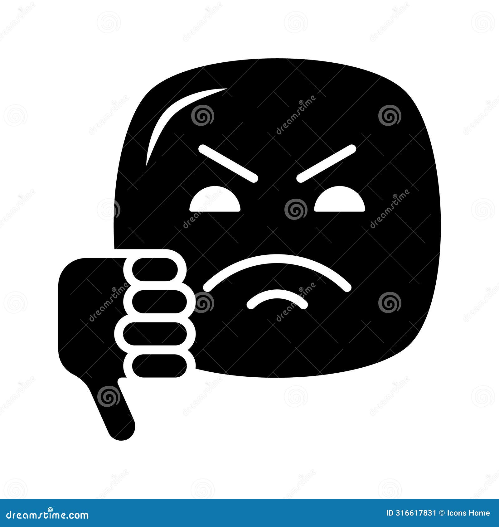 Check this Amazing Icon of Dislike Emoji, Unique and Creative Vector ...