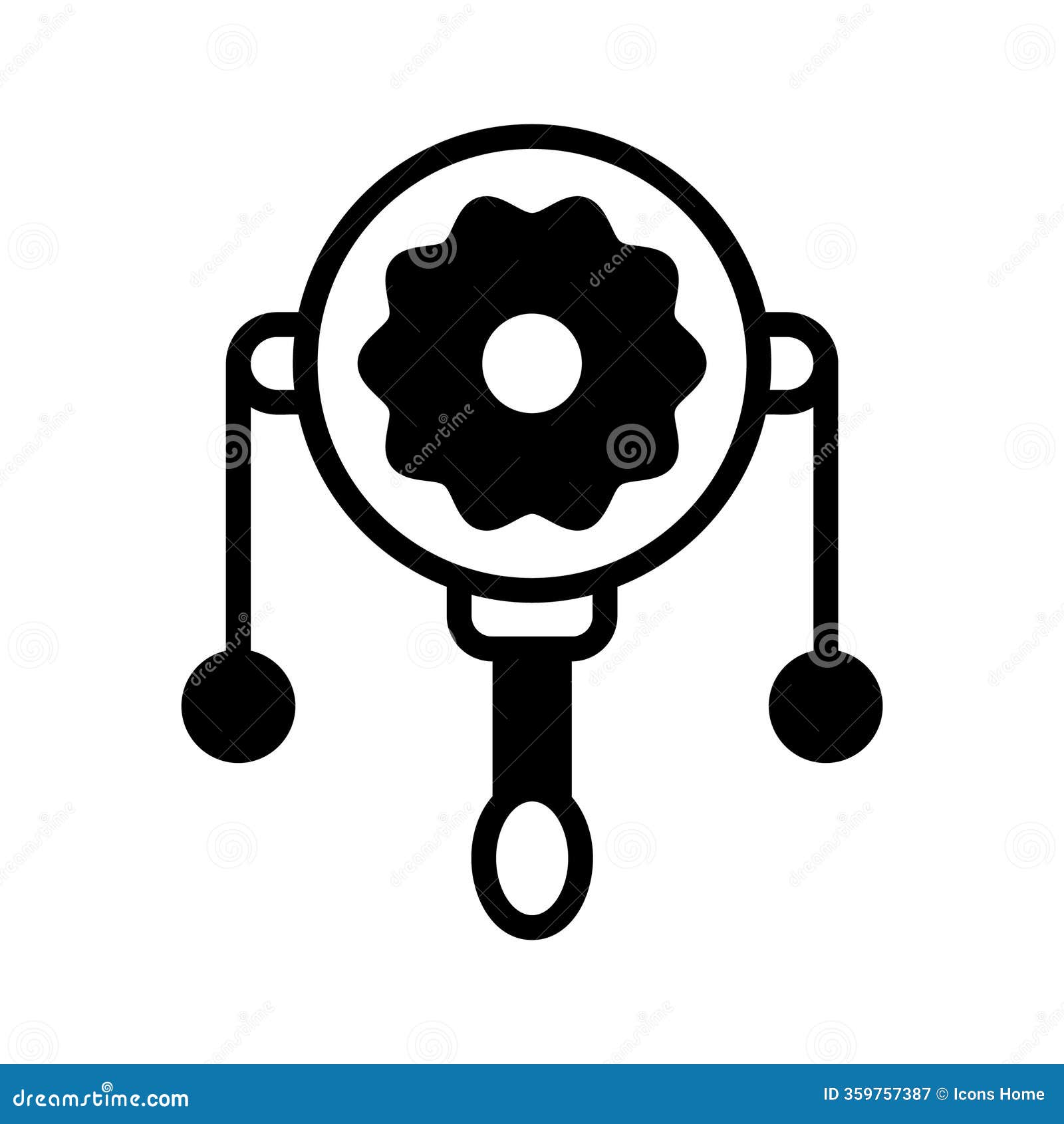 Check this Amazing Icon of Rattle Drum in Modern Style Stock Vector ...