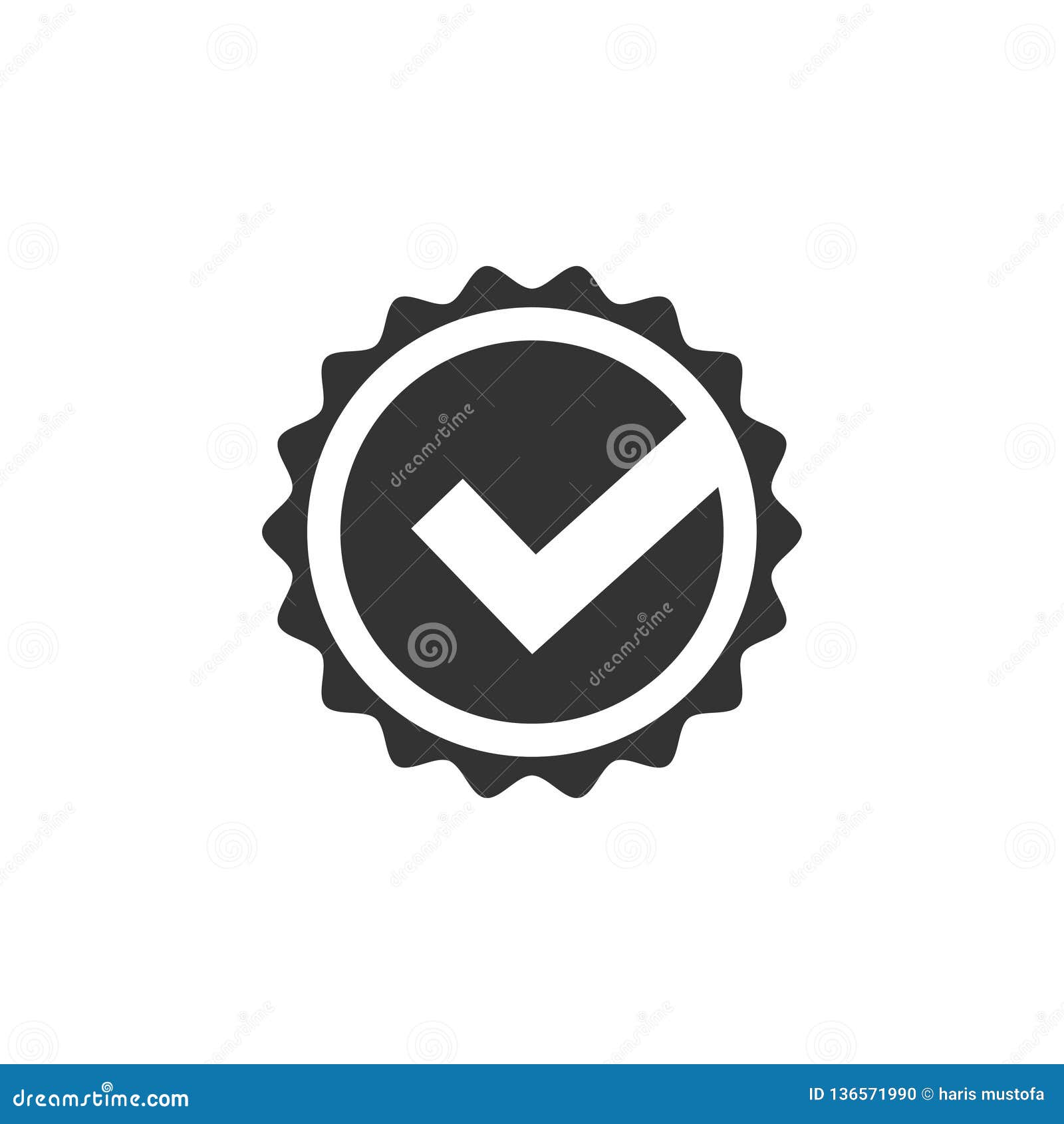 Check Approved Icon Graphic Design Template Vector Stock Vector ...