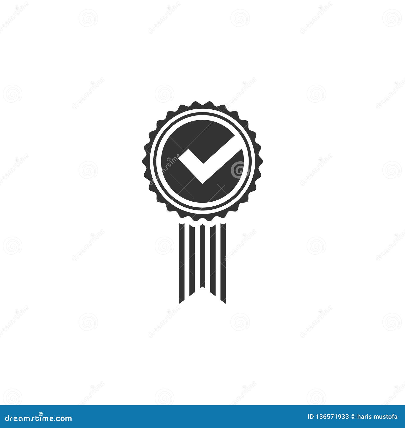 Check Approved Icon Graphic Design Template Vector Stock Vector ...