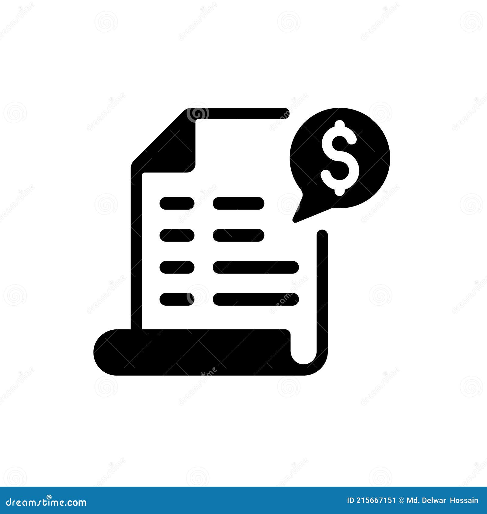 Check balance icon stock vector. Illustration of icon - 215667151