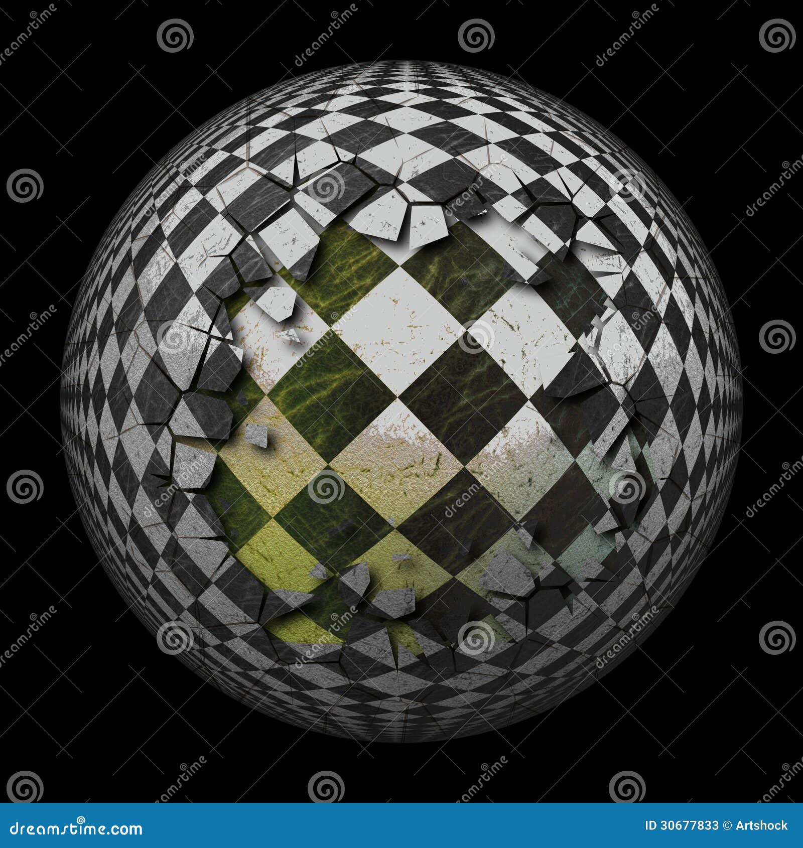 Check ball stock illustration. Illustration of decoration - 30677833