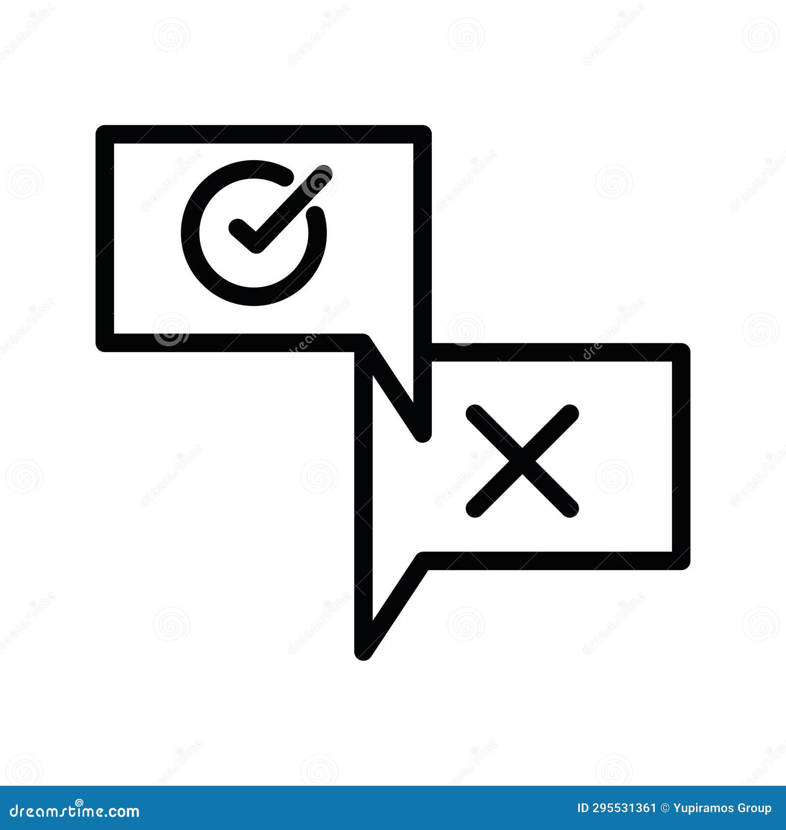 Check and ban sign stock vector. Illustration of isolated - 295531361