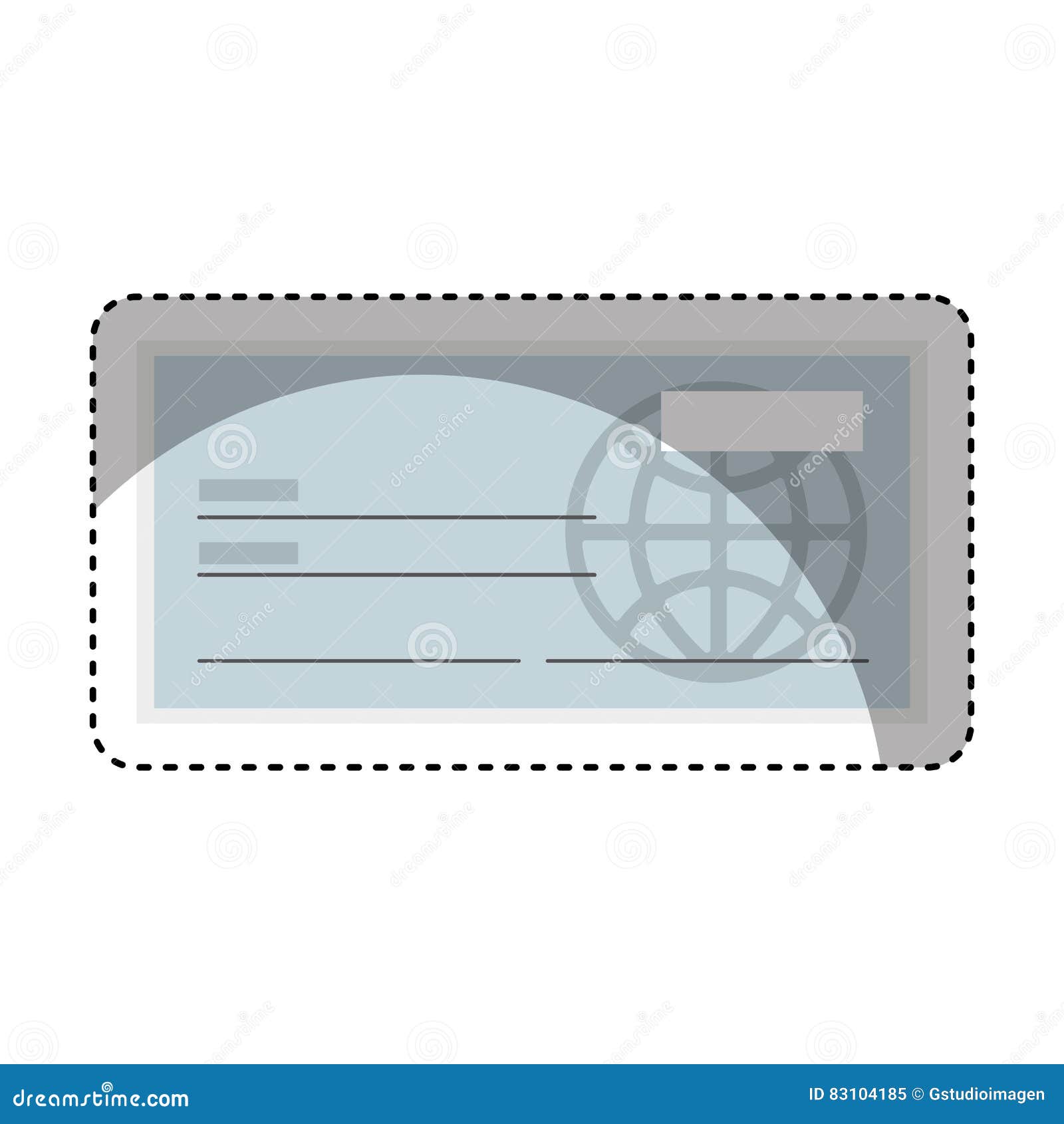 Check bank isolated icon stock illustration. Illustration of checkbook ...