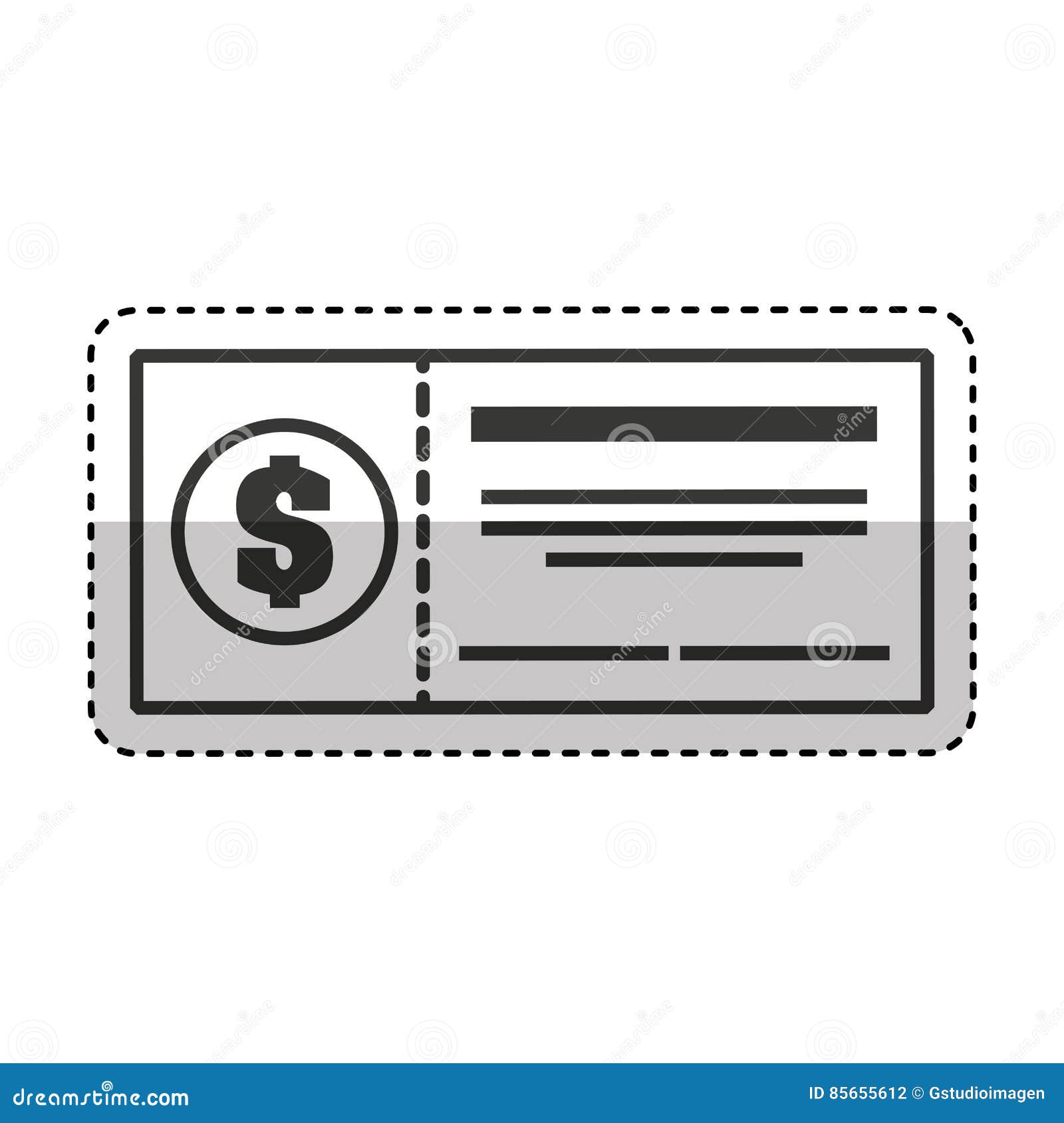 Check bank isolated icon stock vector. Illustration of symbol - 85655612