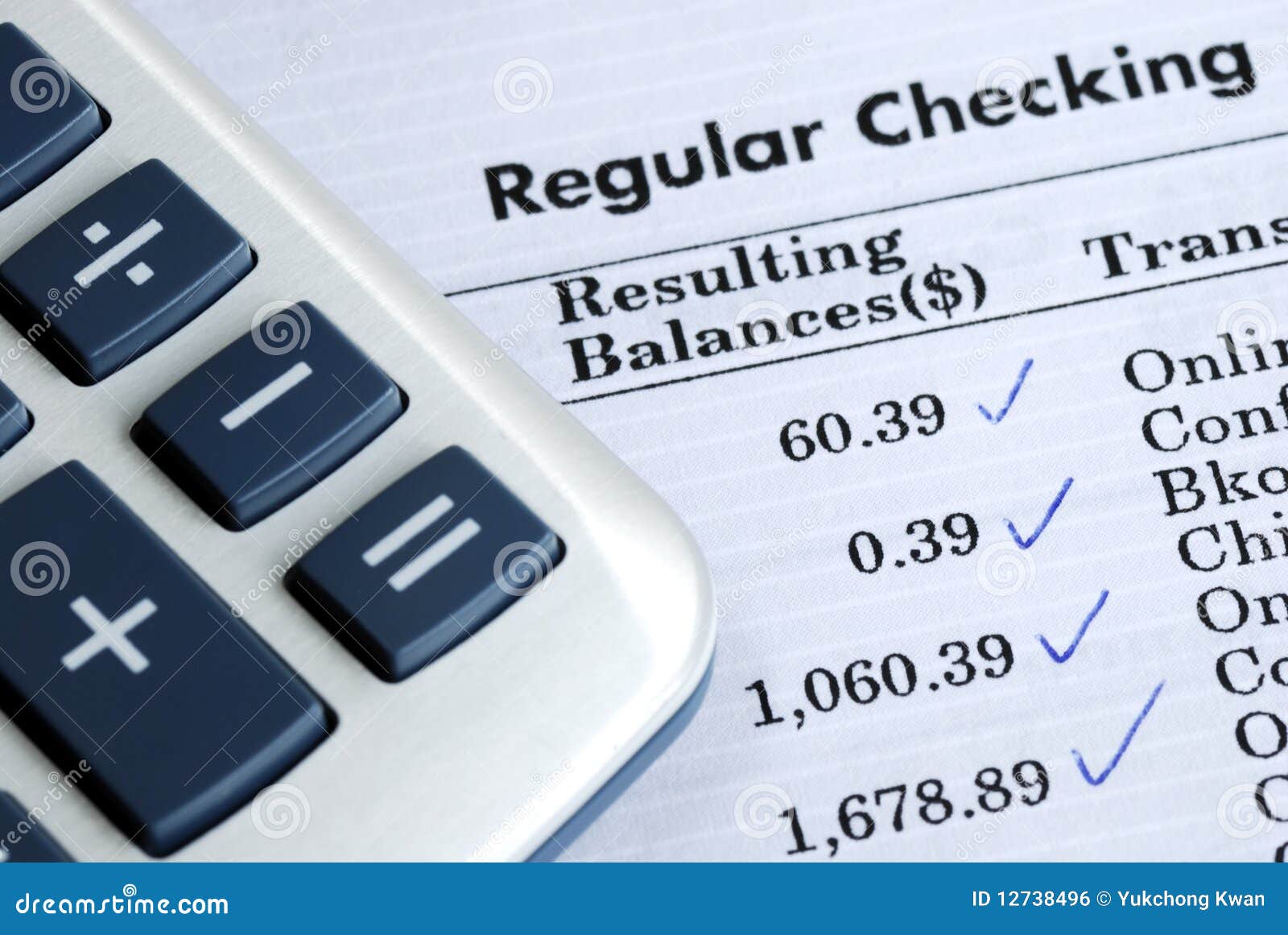 Check the bank statement stock photo. Image of dept, credit - 12738496