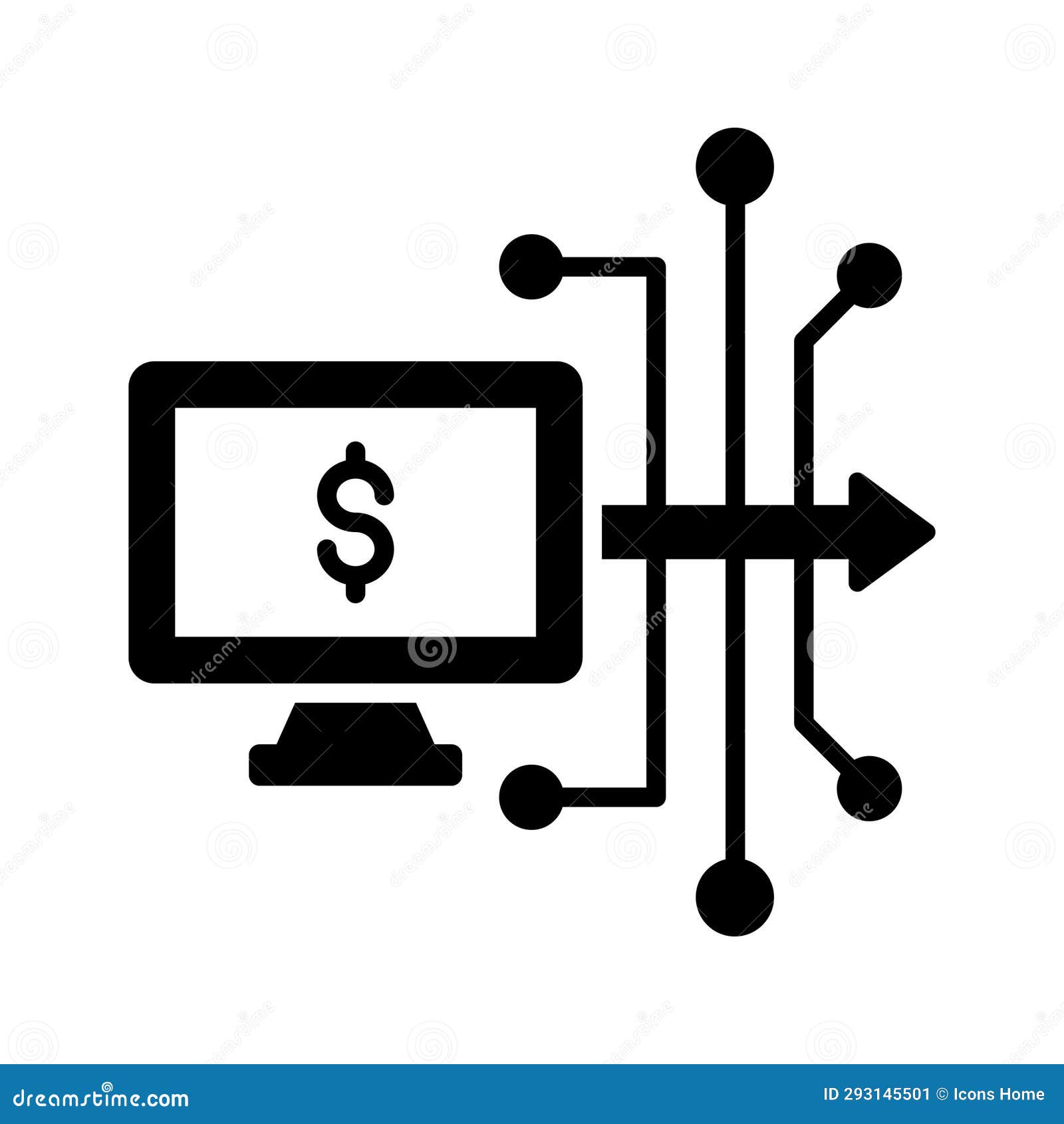 Check this Beautiful Money Transfer Network Icon Design Stock Vector ...