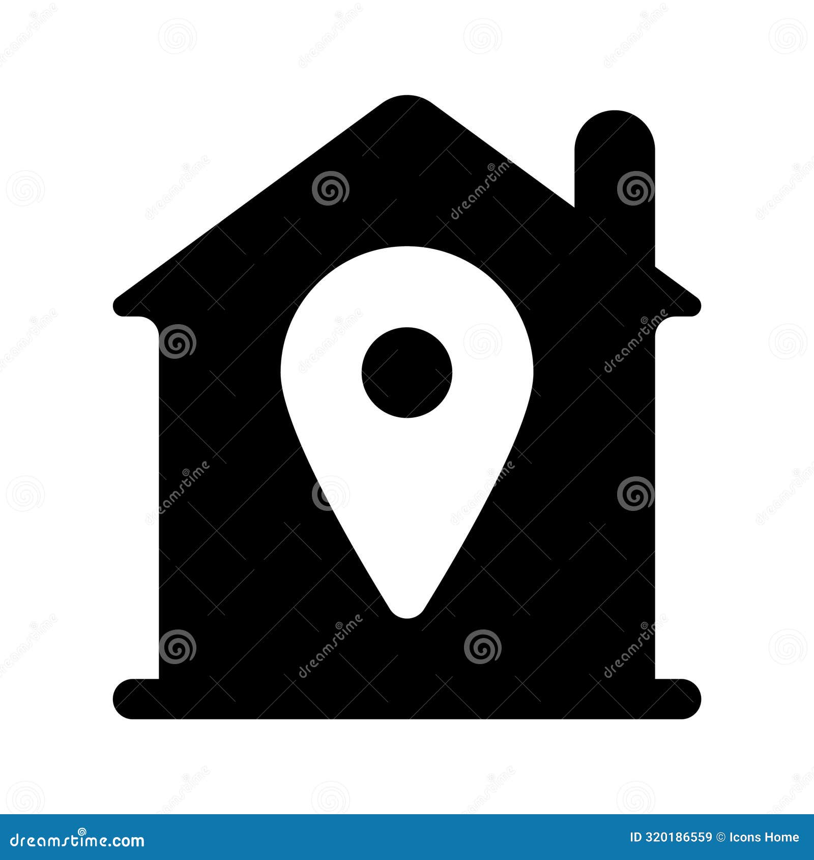 Check this Beautiful Vector of Home Location in Modern Style Stock ...