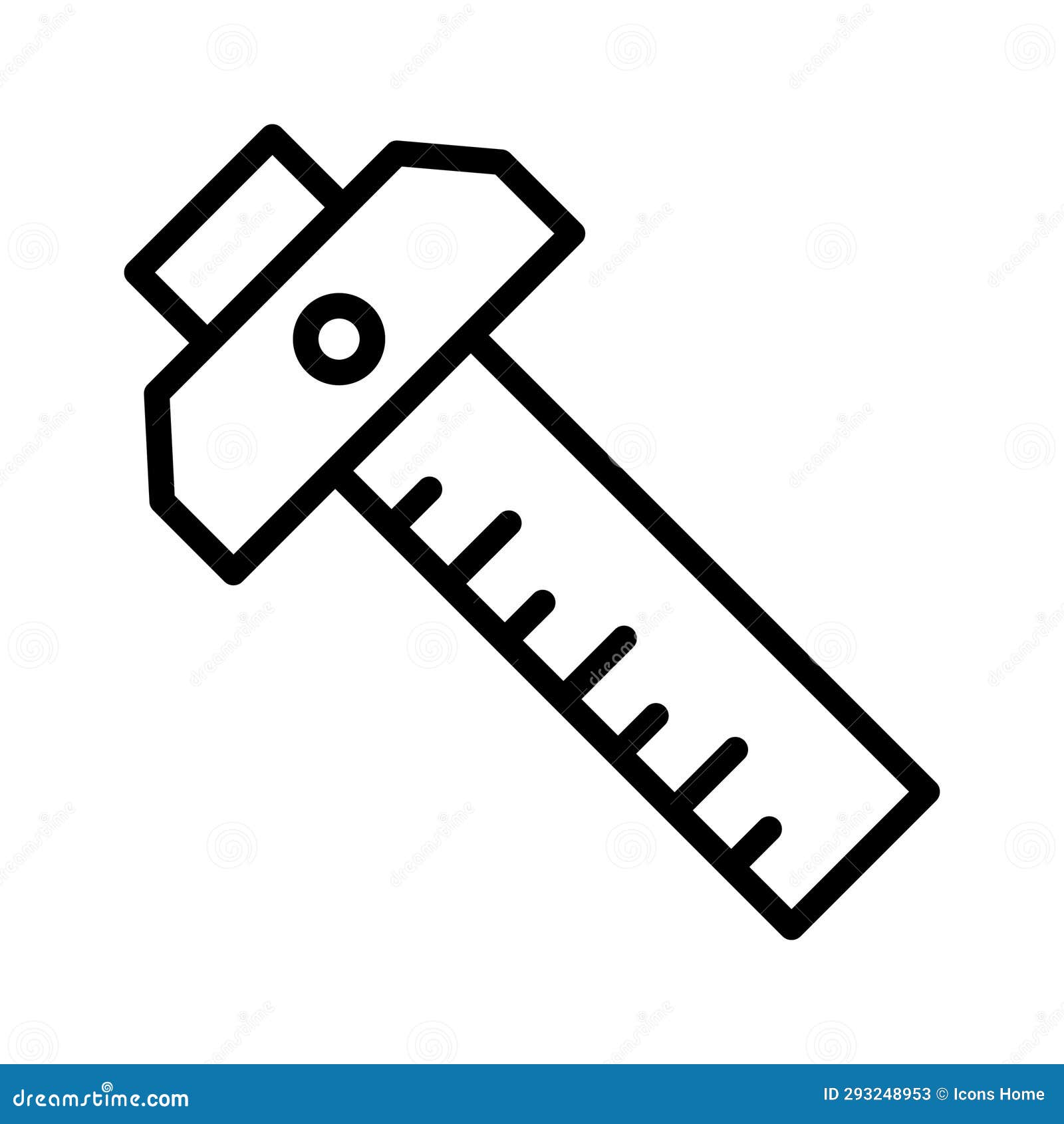 Check this Beautifully Designed Icon of T Scale, Measurement Tool ...