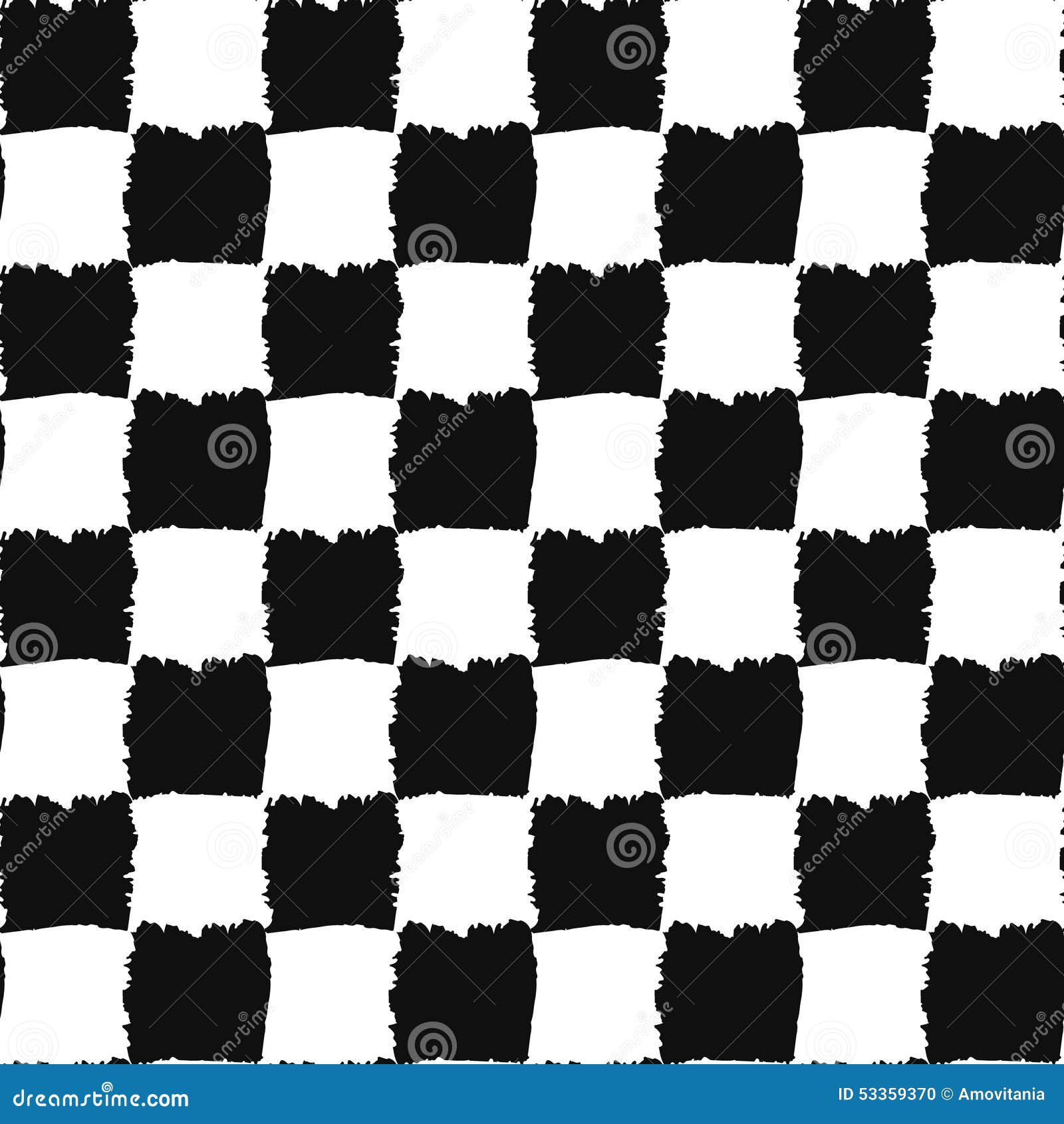 Check Black and White Seamless Pattern Stock Vector - Illustration of ...