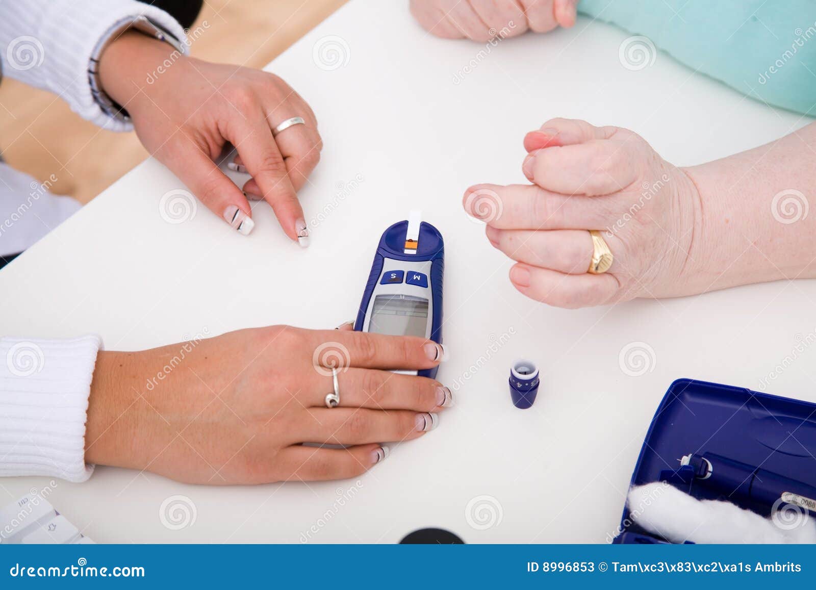 Check the Blood-sugar Level Stock Image - Image of doctor, health: 8996853