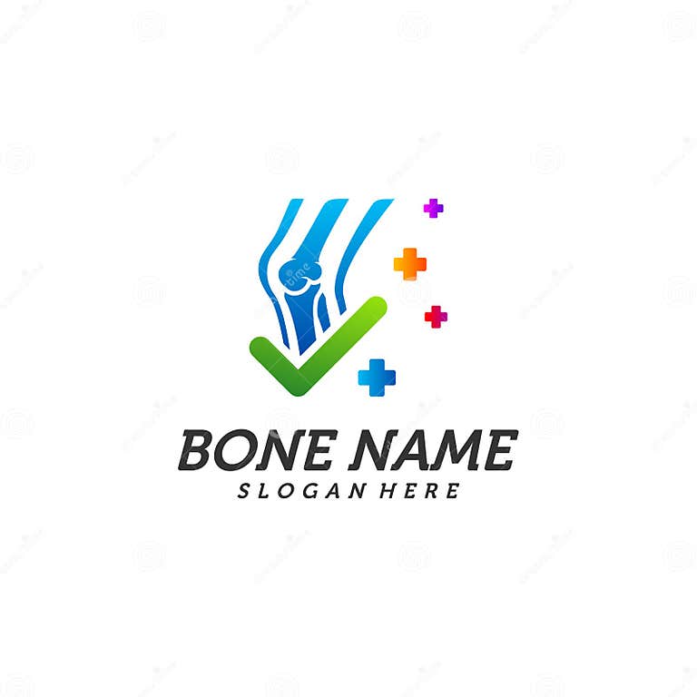 Check Bone Logo Design Vector. Creative Bone Logo Template Stock Vector ...