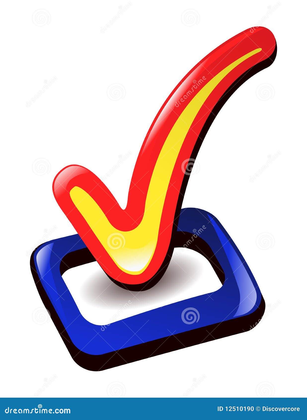 Check Box stock vector. Illustration of isolated, checkmark - 12510190