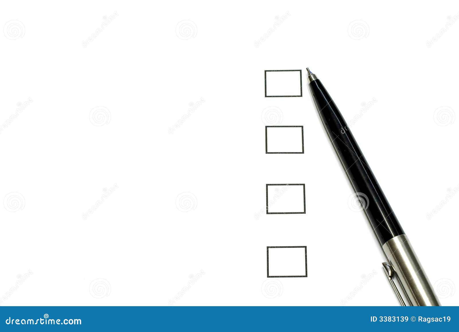 Check Box stock image. Image of page, isolated, choice - 3383139