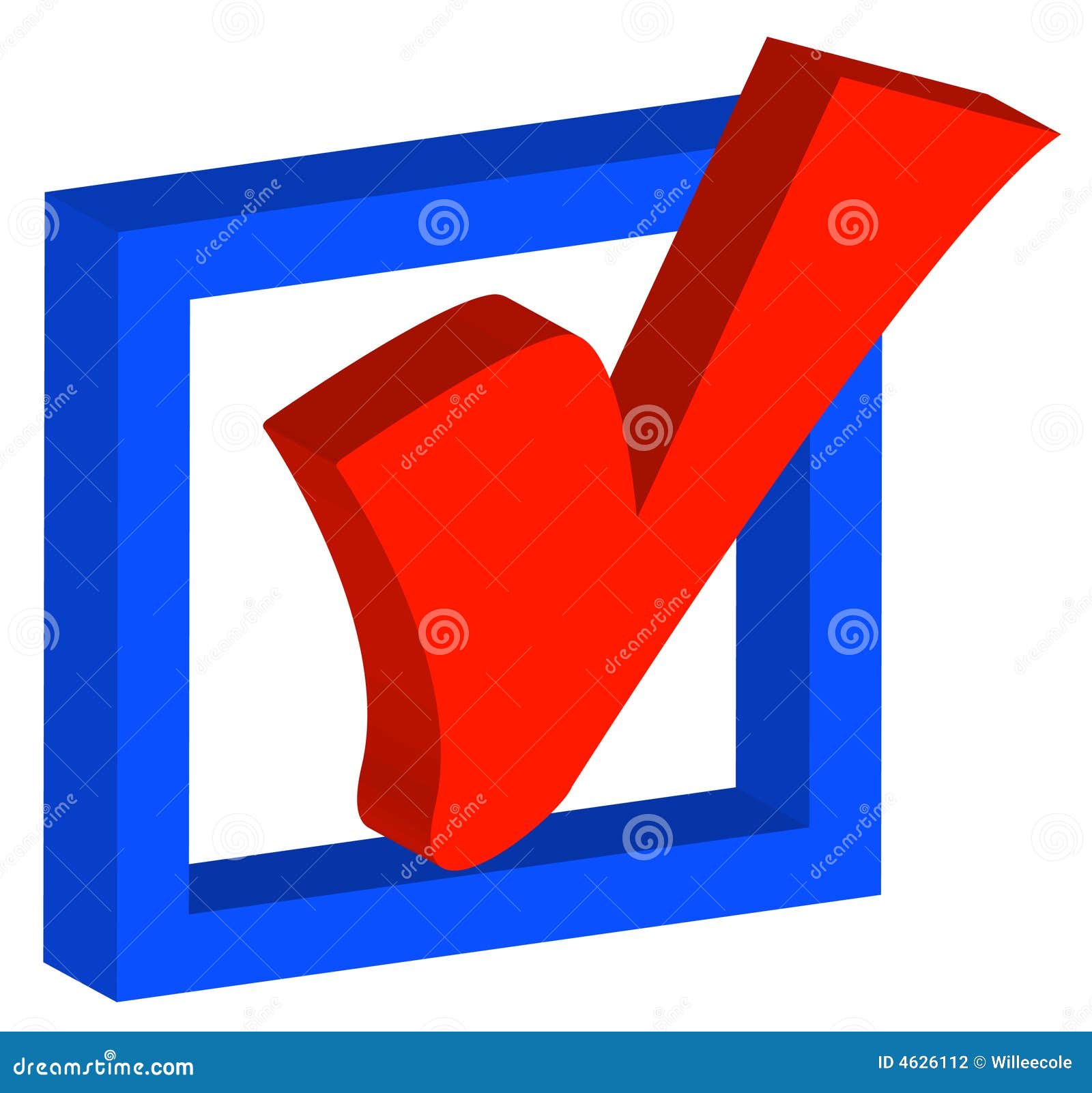 Check in box stock vector. Illustration of problems, point - 4626112