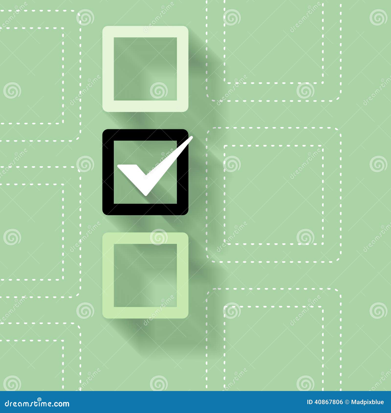 Check box stock vector. Illustration of green, shape - 40867806