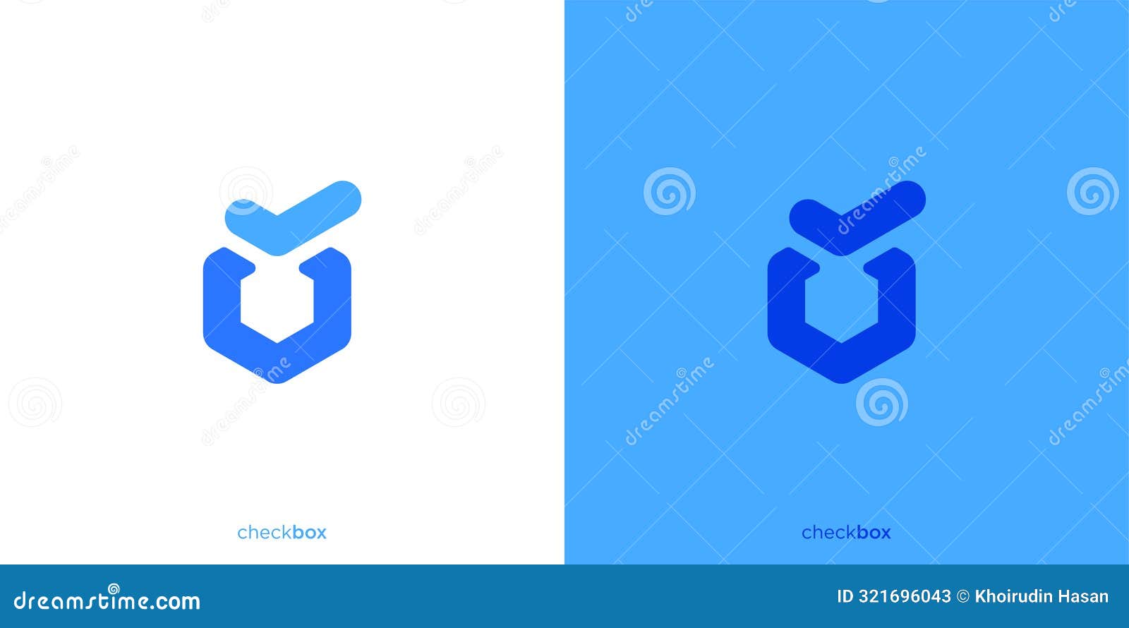 Check Box Logo Design. stock vector. Illustration of corporate - 321696043