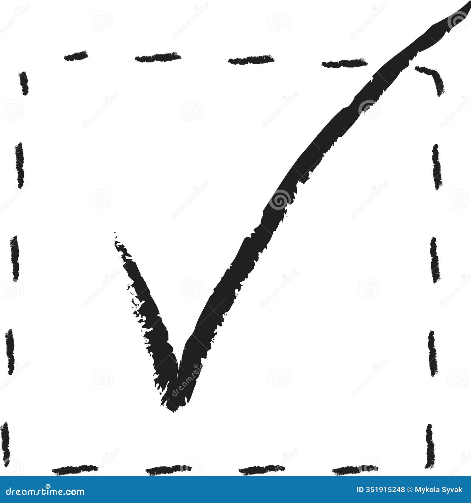 Check Box Doodle stock illustration. Illustration of sign - 351915248