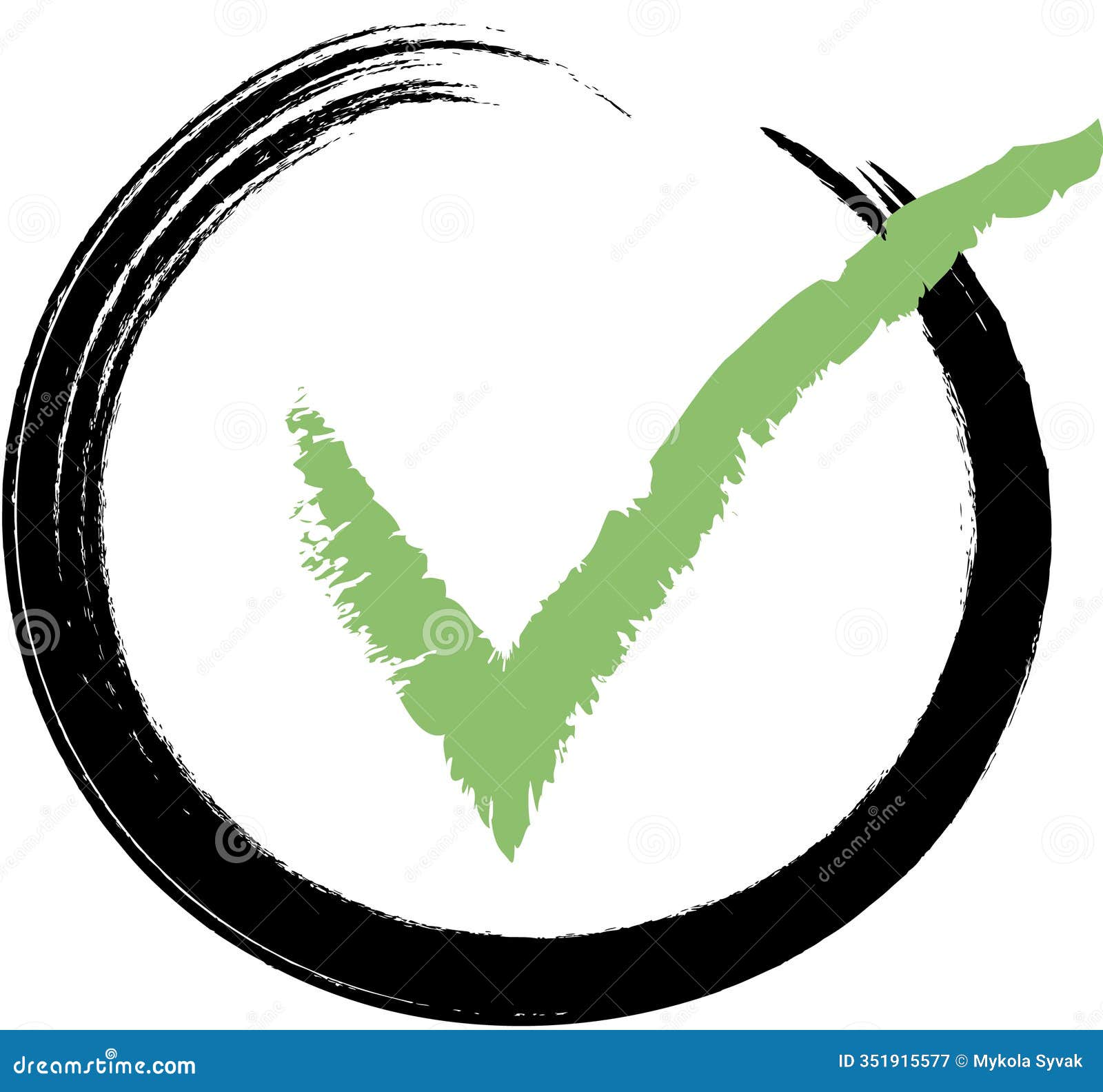 Check Box Doodle stock illustration. Illustration of cross - 351915577