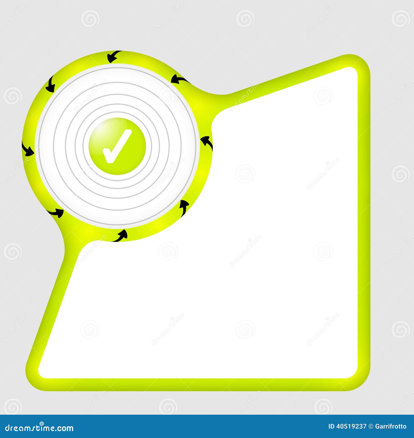 Check box stock vector. Illustration of arrows, isolated - 40519237