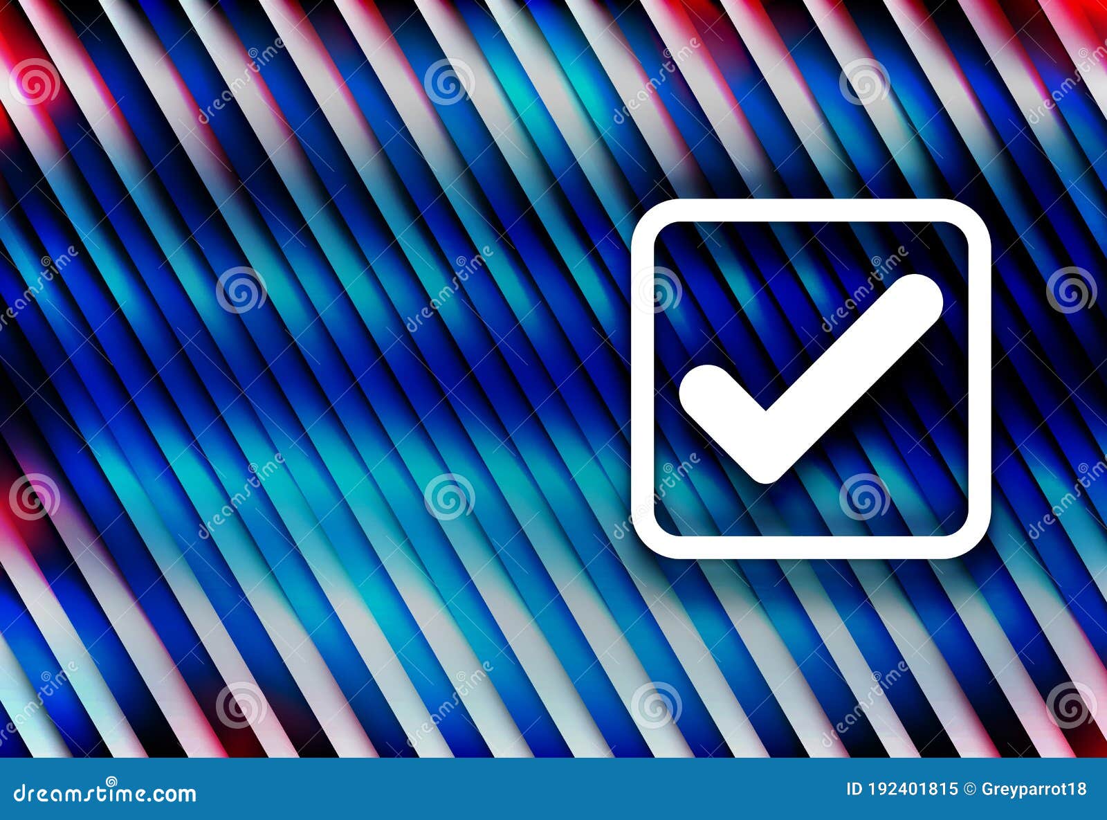 Check Box Icon Colorful Bright Motion Background Illustration Stock ...