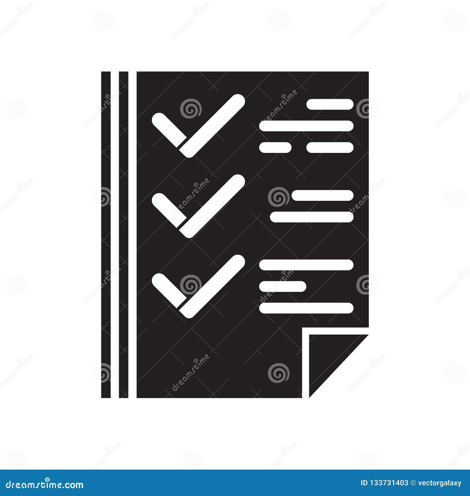 Check Box Icon Isolated on White Background Stock Vector - Illustration ...