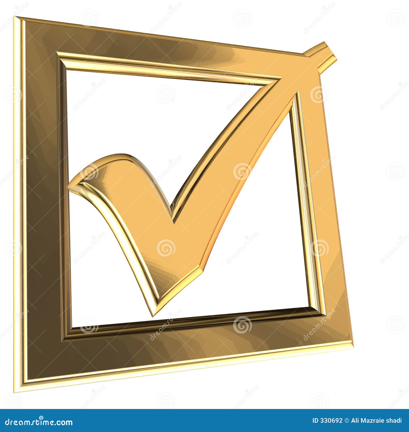 Check box OK stock illustration. Illustration of mark, multiple - 330692