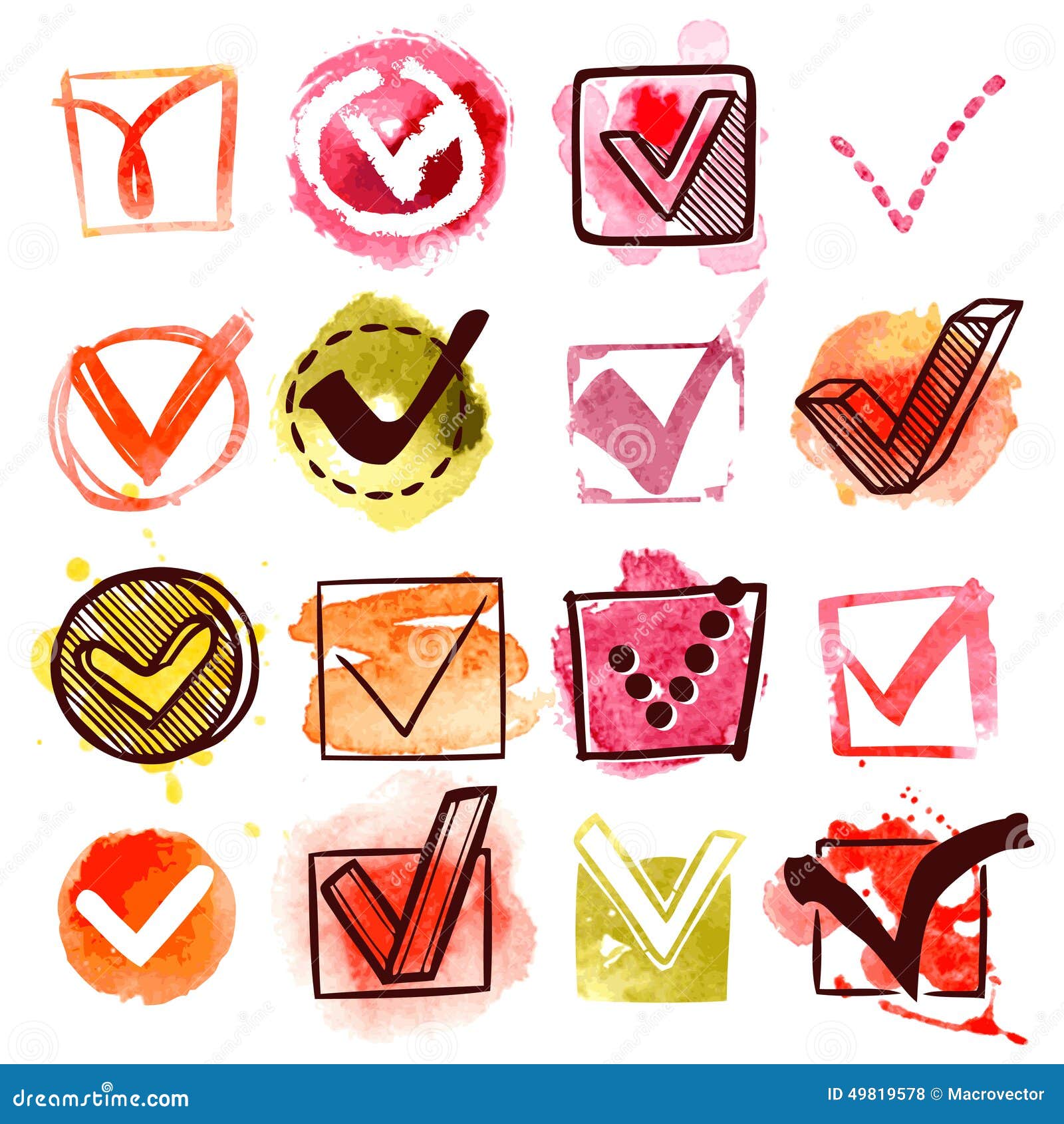 Check Box Set stock vector. Illustration of design, choice - 49819578