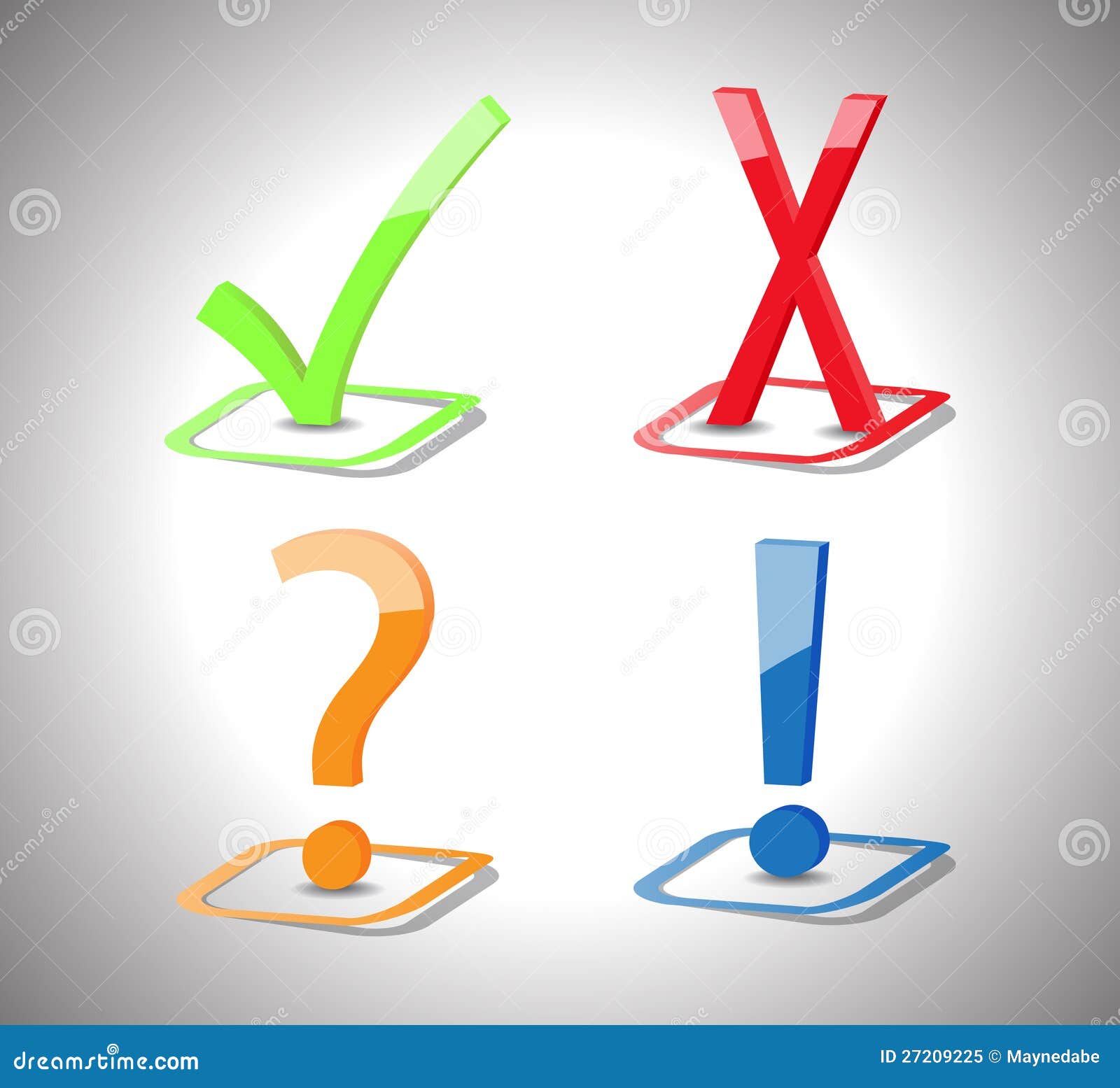 Check boxes stock vector. Illustration of questionnaire - 27209225