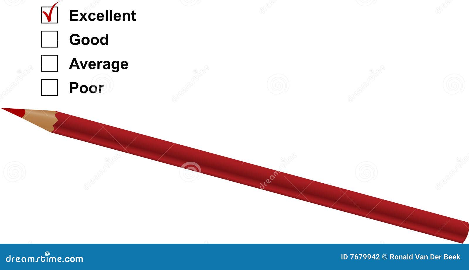 Check Boxes with Red Pencil Stock Vector - Illustration of sign, answer ...