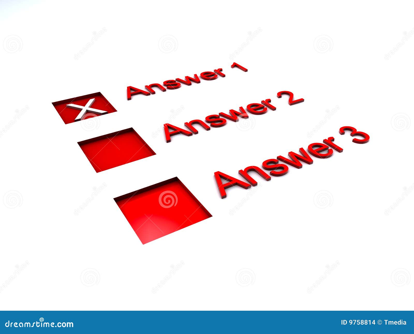 Check Boxes for Survey or Questionnaire Stock Illustration ...