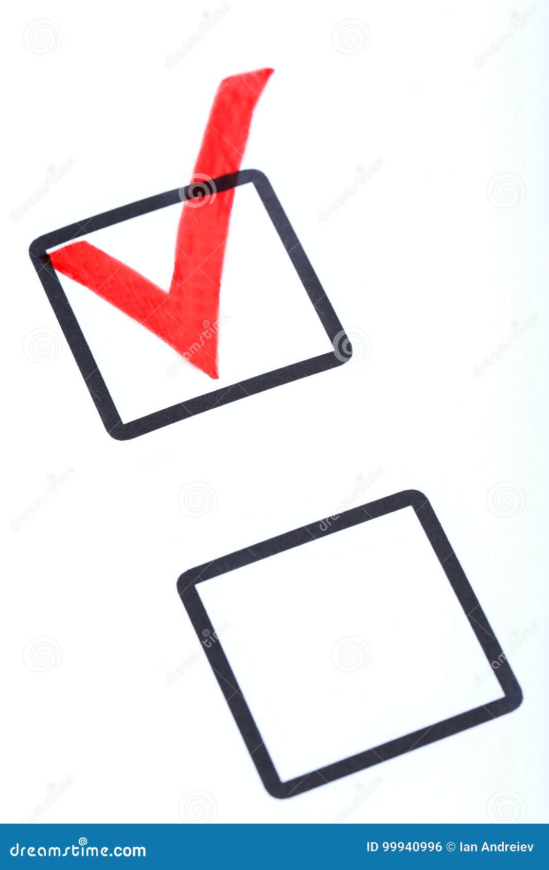 Check boxes stock photo. Image of business, education - 99940996