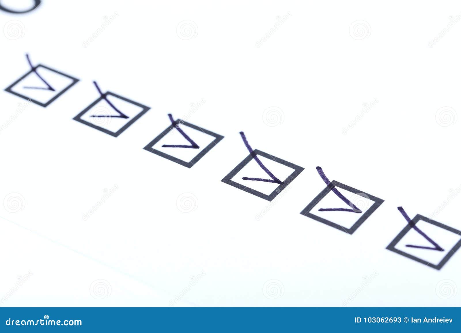 Check boxes stock image. Image of report, sheet, school - 103062693