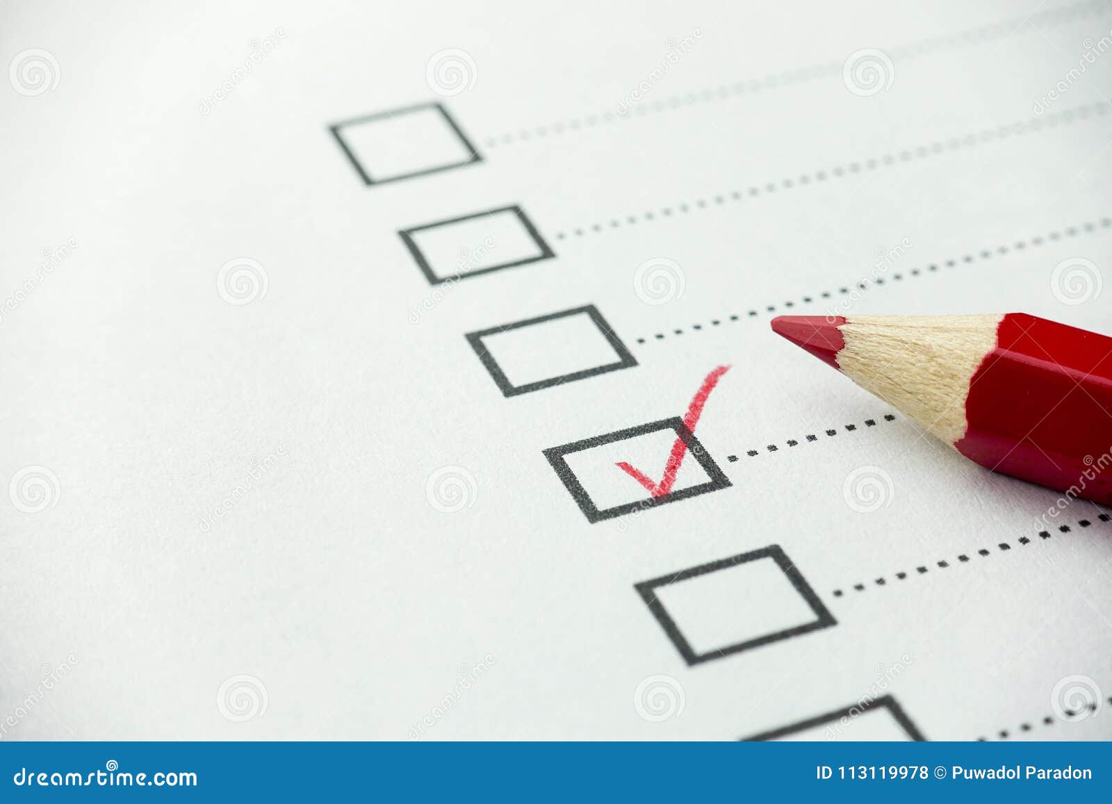 Check Boxes on White a Paper Stock Photo - Image of boxes, check: 113119978