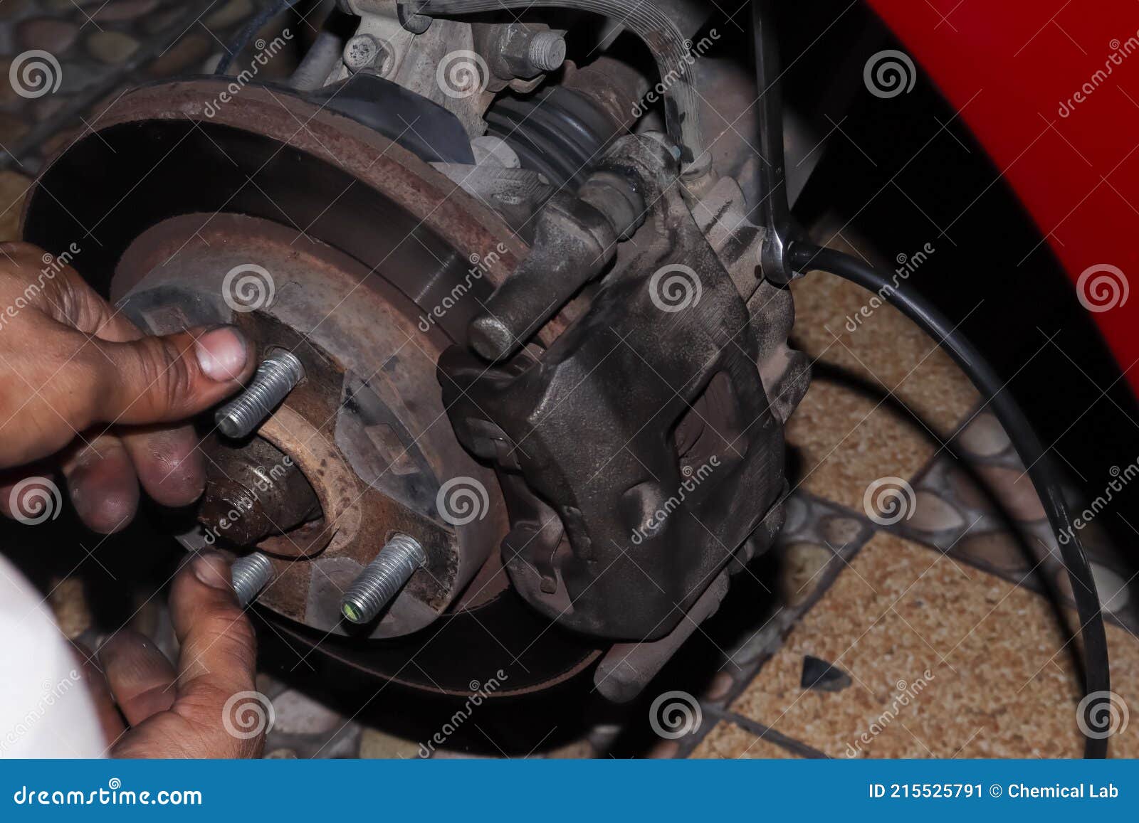 Check brake stock image. Image of inspection, disk, disc - 215525791