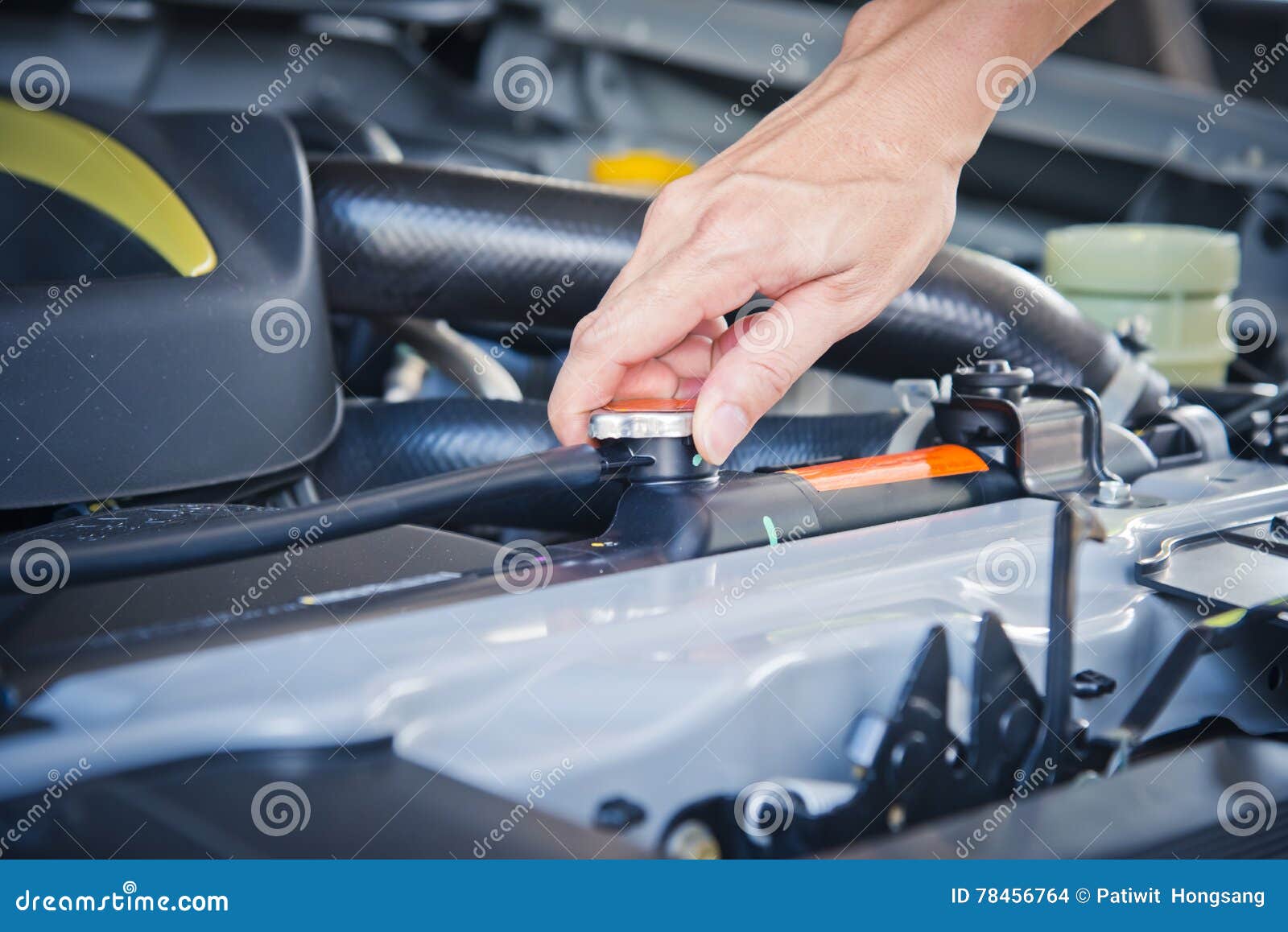 Check the car engine. stock photo. Image of service, interior - 78456764