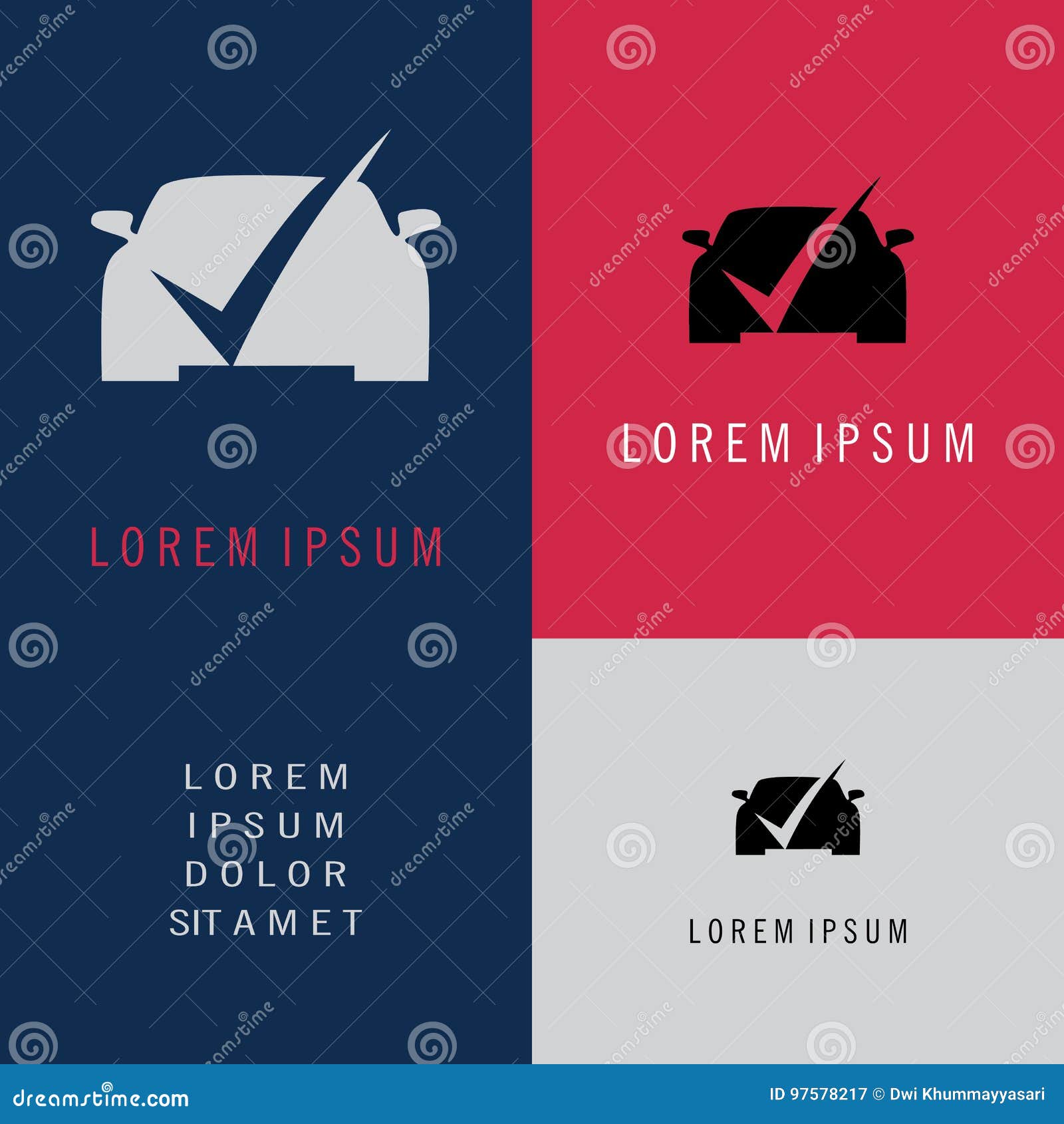 Check car logo stock vector. Illustration of emergency - 97578217