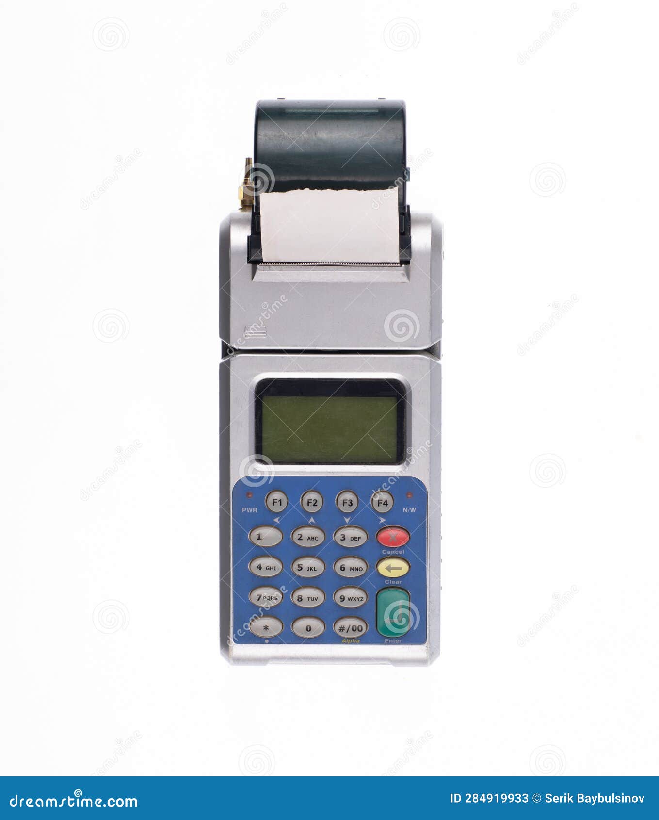 Check Card Machine Isolated on White Stock Image - Image of shop ...