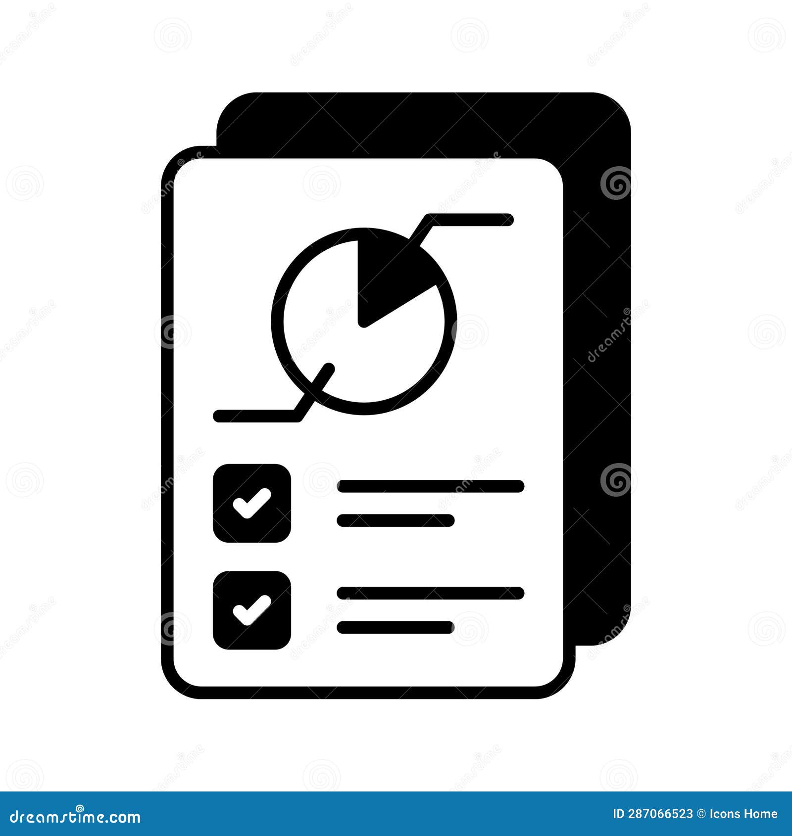 Check this Carefully Crafted Icon of Business Report, Analytical Report ...
