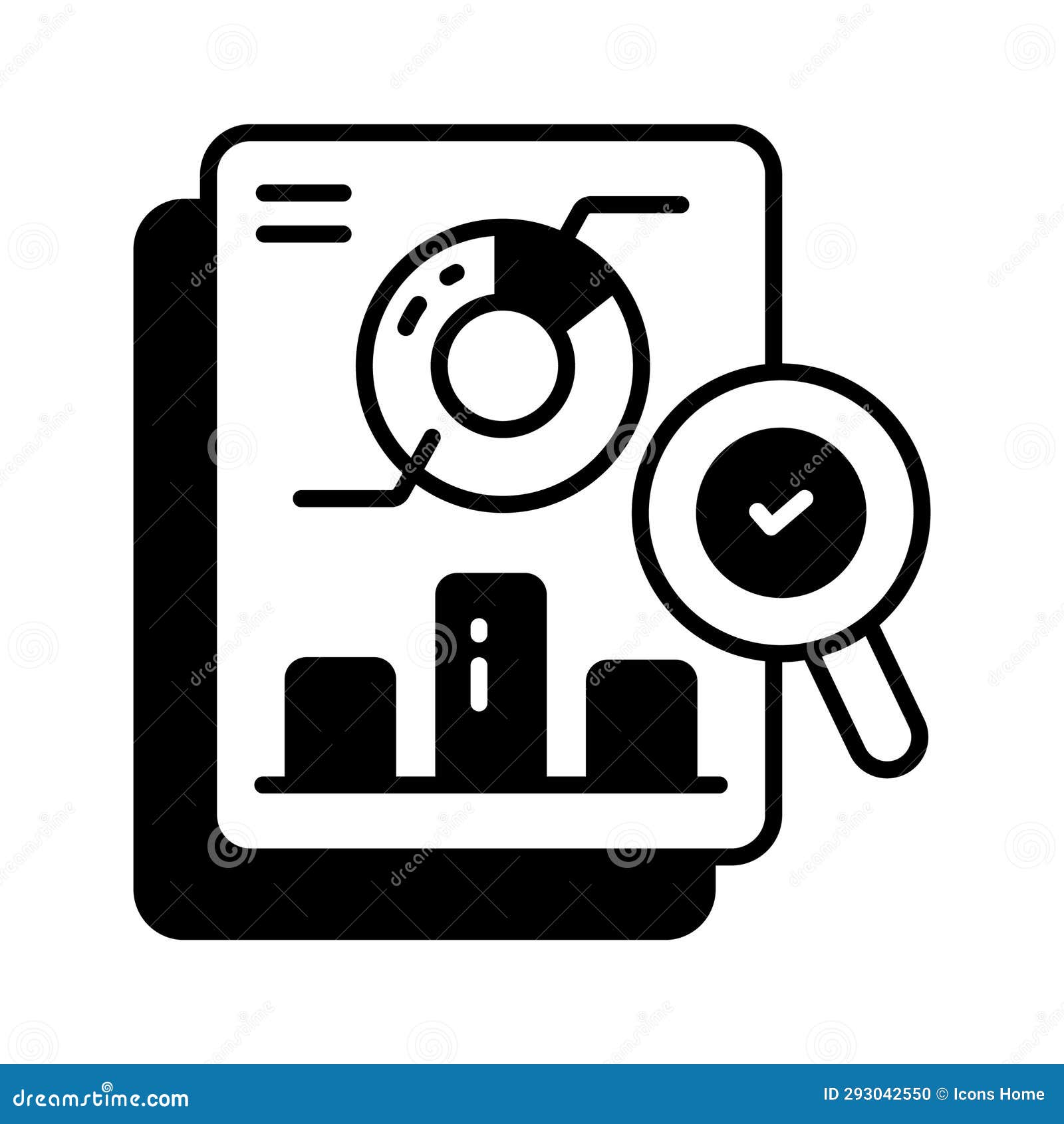 Check this Carefully Crafted Icon of Business Report, Analytical Report ...