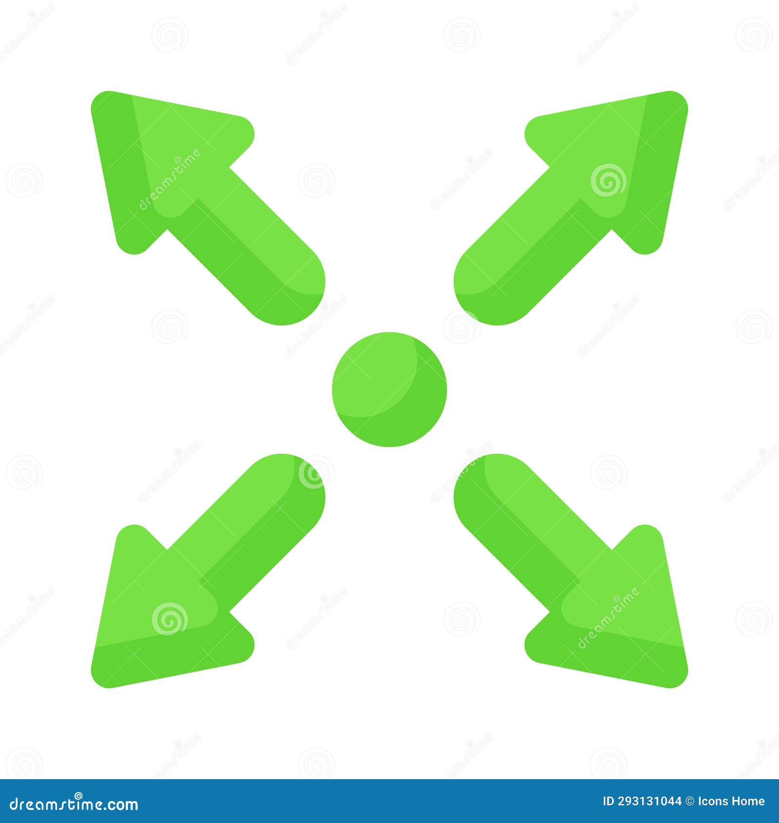 Check this Carefully Crafted Icon of Directional Arrows Stock Vector ...