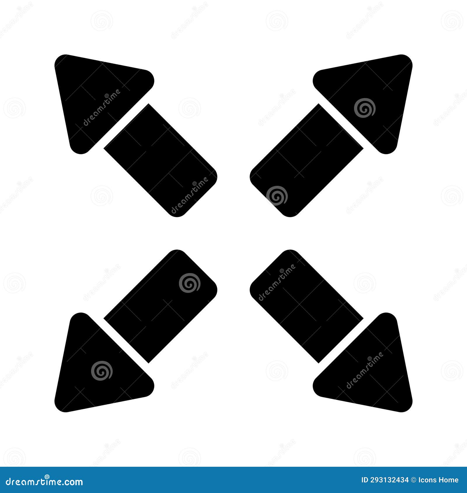 Check this Carefully Crafted Icon of Directional Arrows Stock Vector ...