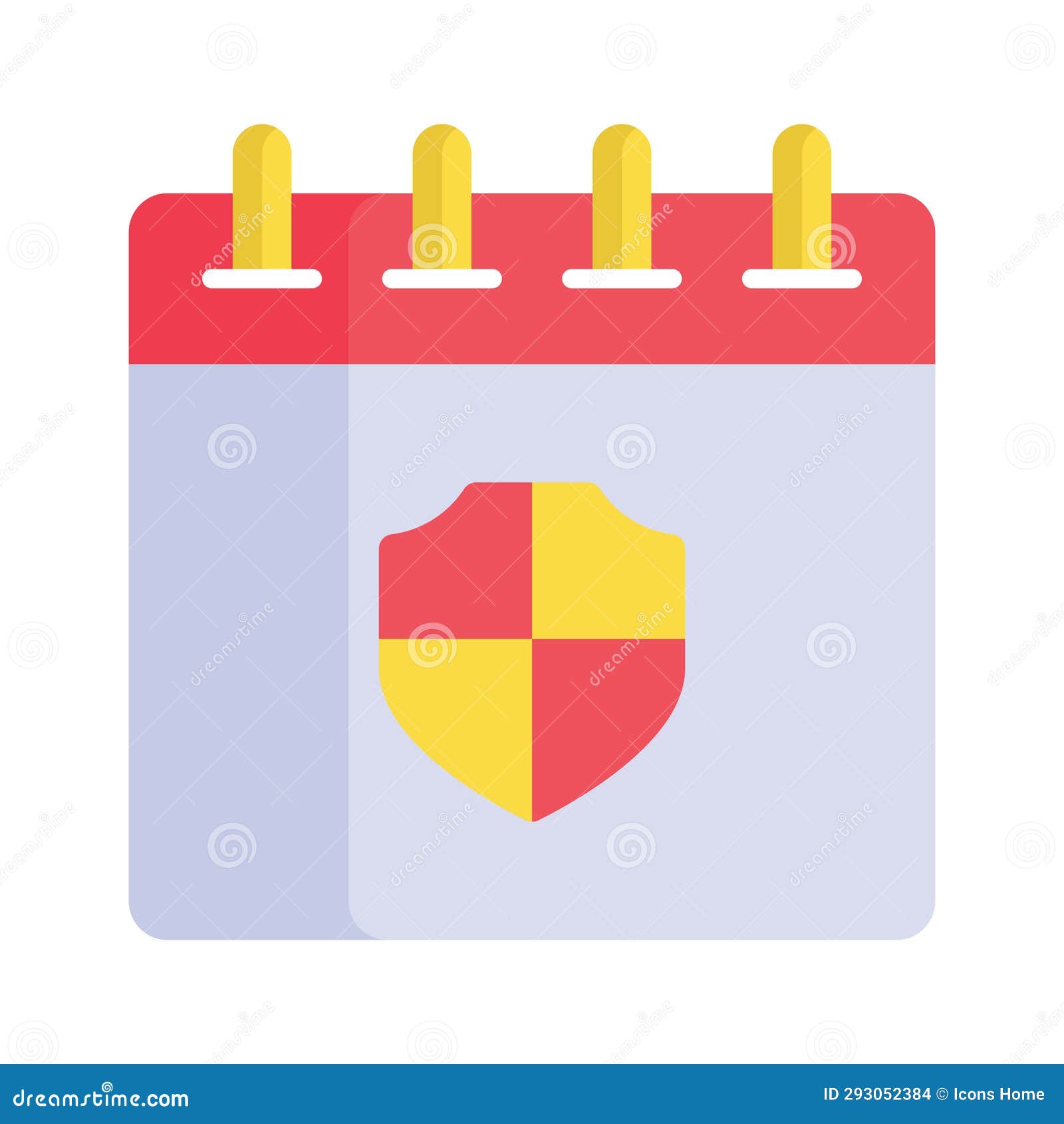 Check this Carefully Crafted Icon of Security Calendar Stock Vector ...