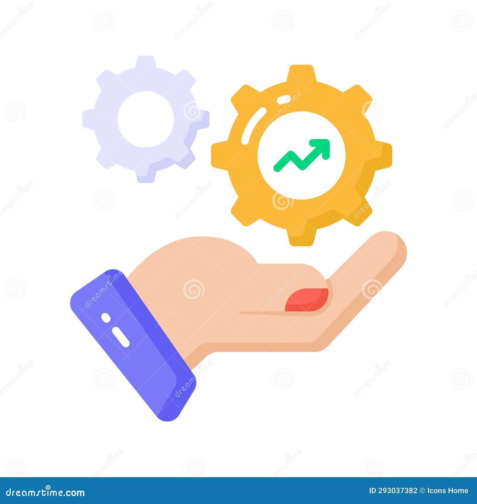 Check this Carefully Crafted Vector of Management Services in Trendy ...